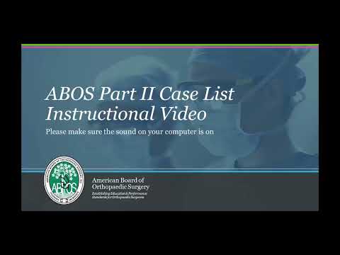 ABOS Part II Case List