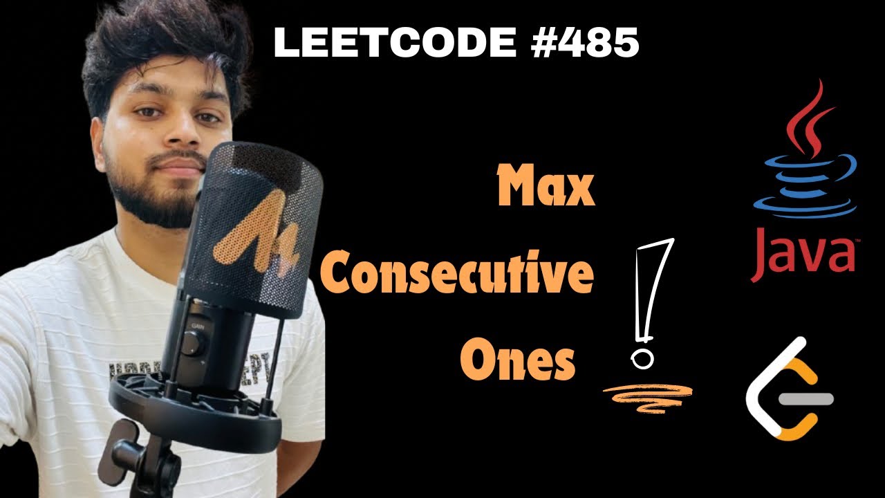 485. Max Consecutive Ones || Leetcode || #100daysofcodingchallenge || Java || DSA
