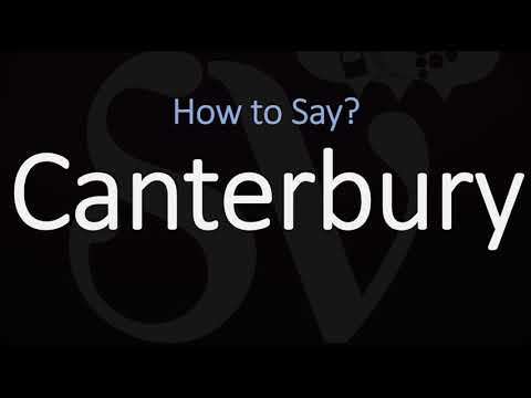 How to Pronounce Canterbury? (CORRECTLY)