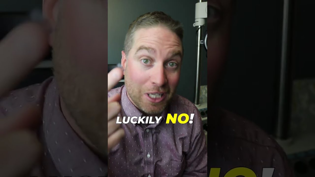 Can Contact Lenses Get Stuck Behind Your Eye? #shorts