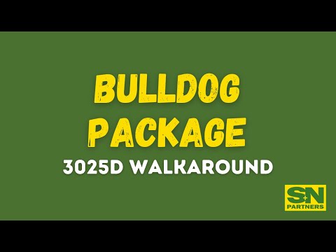 3025D John Deere compact tractor package Bulldog Walk-Around at Sydenstricker Nobbe Partners.