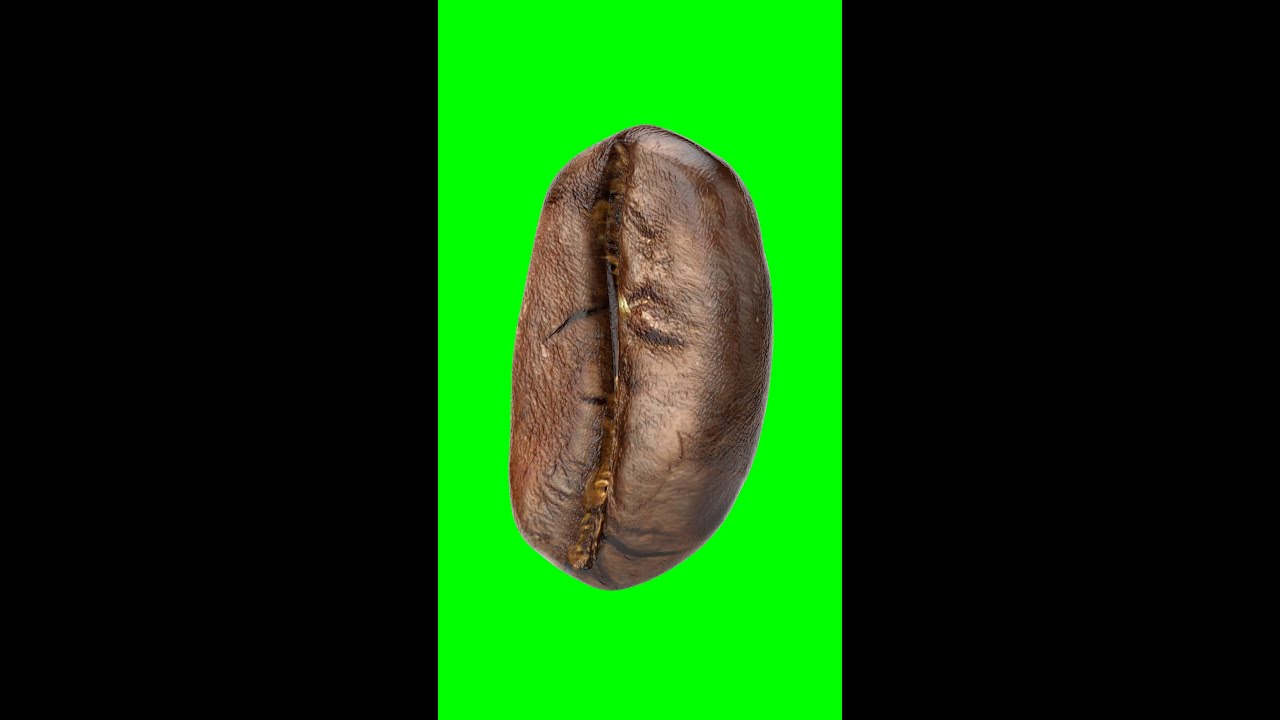 #Shorts | Roasted Coffee Bean 3D model Showreel l Green Screen Video Stock Footage