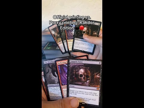 Original vs. Proxy Printing: Rakdos Edition