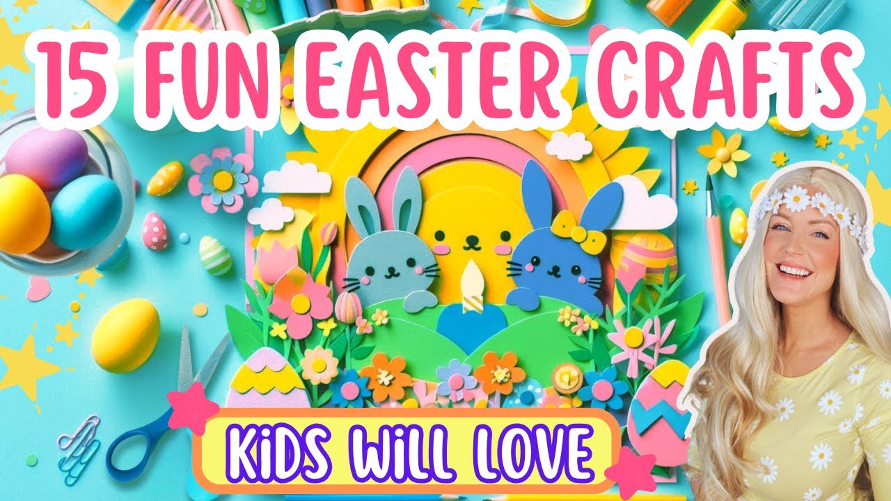 15 Easy Easter Crafts for Kids! Chicks & Bunnies!
