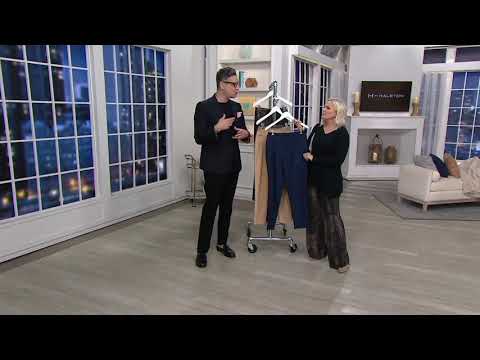 H by Halston Stretch Gabardine Pull-On Ankle Pants on QVC