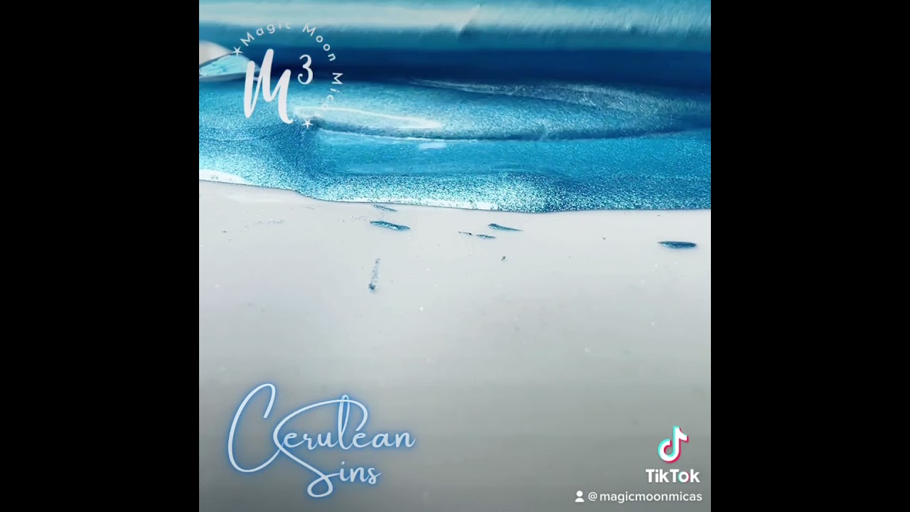 Cerulean Sins is another of our gorgeous blue #colorants #magicmoonmicas #micapowder  #watercolors