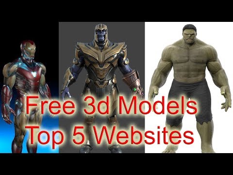 Top 5 websites to download Free 3D Models (HINDI)
