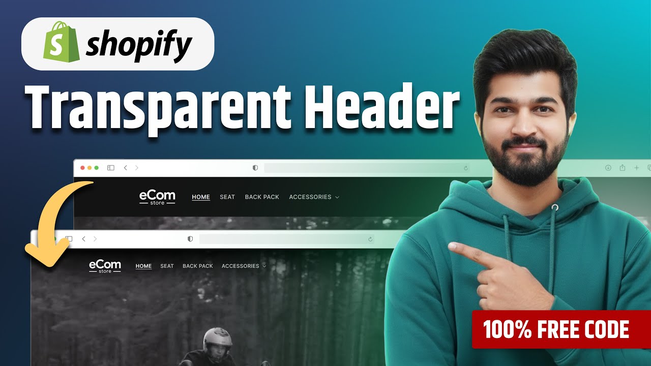 Transparent Header in Shopify Dawn Theme | Clean & Modern Design (Free Code)