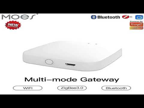 MOES New Multi-mode Smart Gateway ZigBee Bluetooth Mesh Hub Work with Tuya Smart App Voice