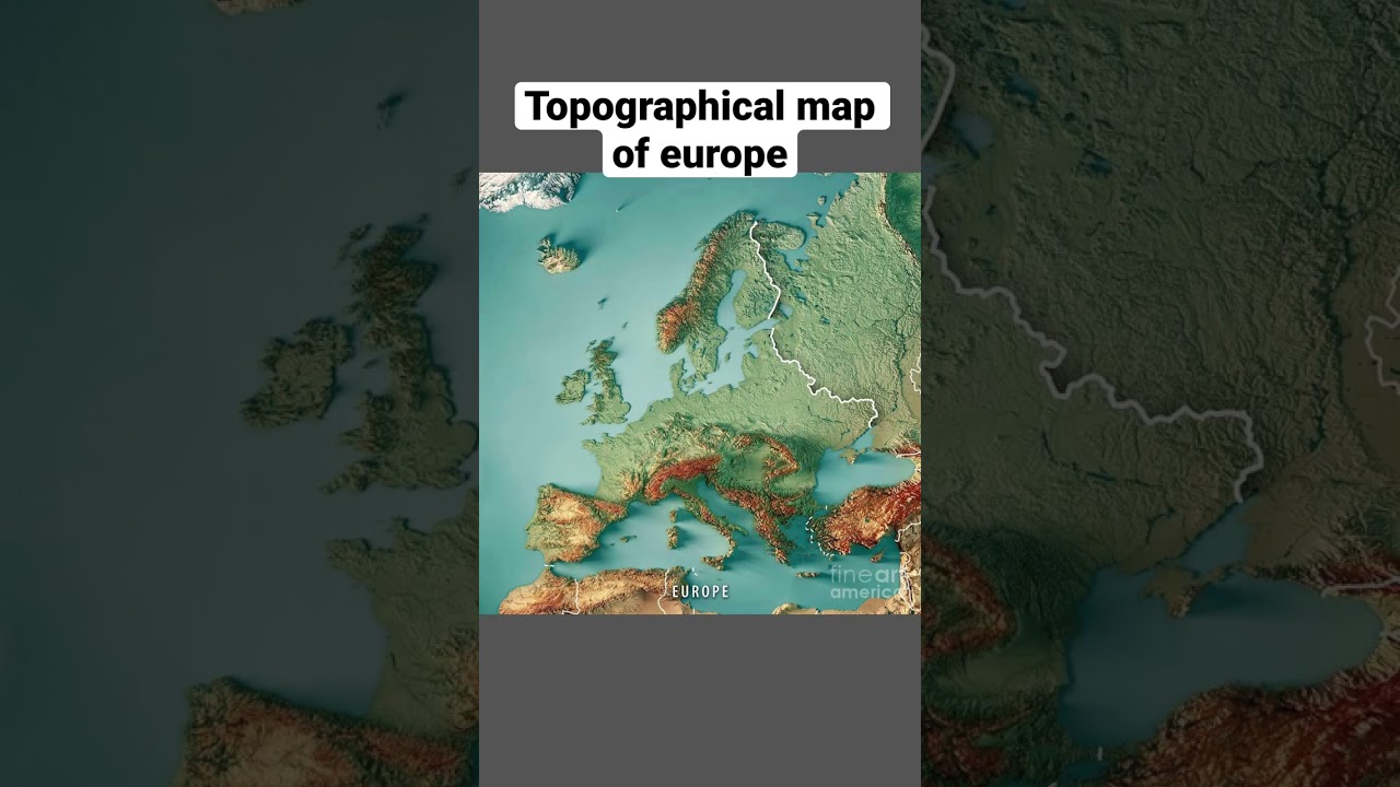 Topography of Europe #shorts