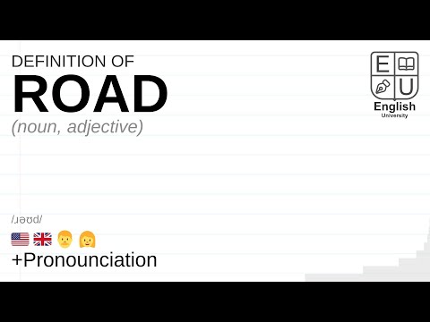 ROAD meaning, definition & pronunciation | What is ROAD? | How to say ROAD