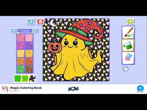 MAGIC 🎨 COLORING BOOK || Poki Games ||