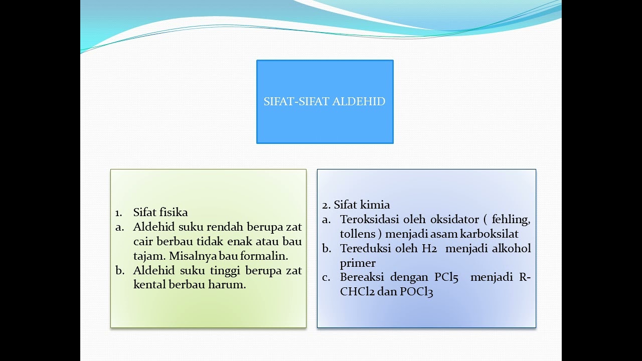 Vidio Pembelajaran dalam Power point ( Aldehida)