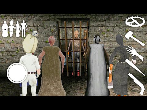 Playing as Granny, Slendrina, Evilnun & Slenderman in Granny 3 | granny wala game definition hindi