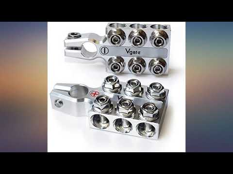 Vgate Lead Acid Battery Terminal Clamps, 8AWG up to 4//0(XL) AWG Gauge, 12-Way review
