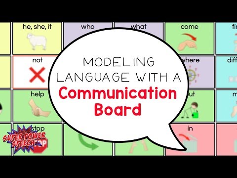 Modeling Language with a Communication Board