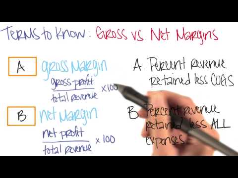Define Gross vs Net Margin | App Monetization | Udacity