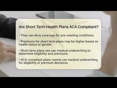 Are Short Term Health Plans ACA Compliant? - InsuranceGuide360.com