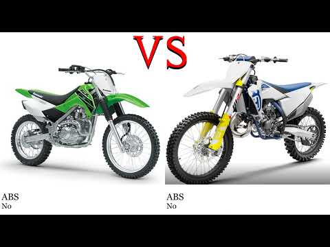 Kawasaki KLX 140 vs Husqvarna TC 125 Test specification comparison