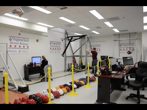 Time-lapse: testing hockey helmets at Virginia Tech