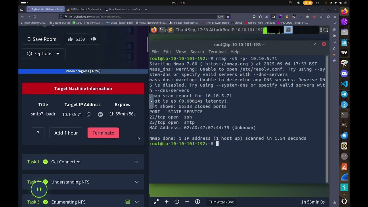 Network Services 2 Tasks 5-11 TryHackMe Walkthrough