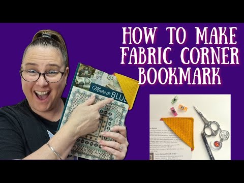 DDs Fabric Corner Bookmark | Sewing Tutorial - Beginner Friendly