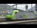 SBB - Brig : freight train to the new Loetschberg basis tunnel
