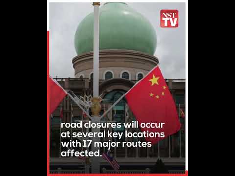 Road closures ahead of President Xi Jinping's visit