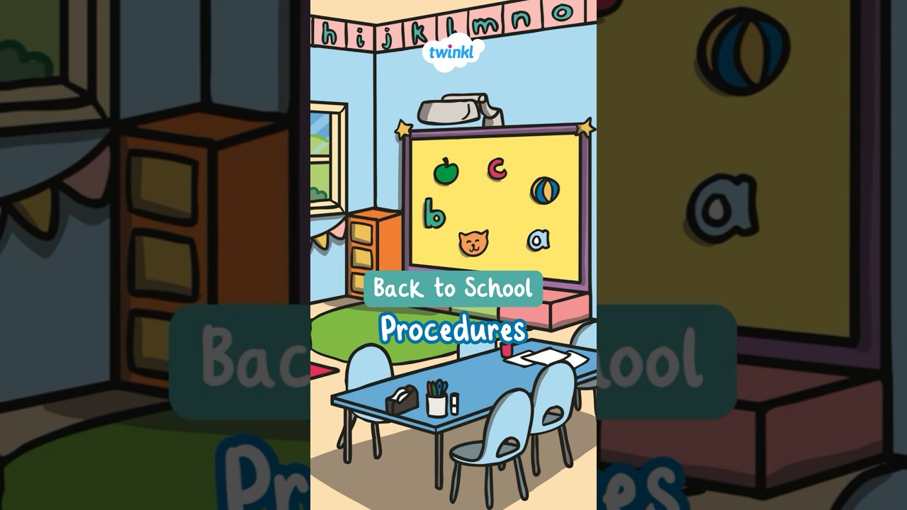 Early Childhood Back to School Classroom Procedures Posters | Twinkl USA