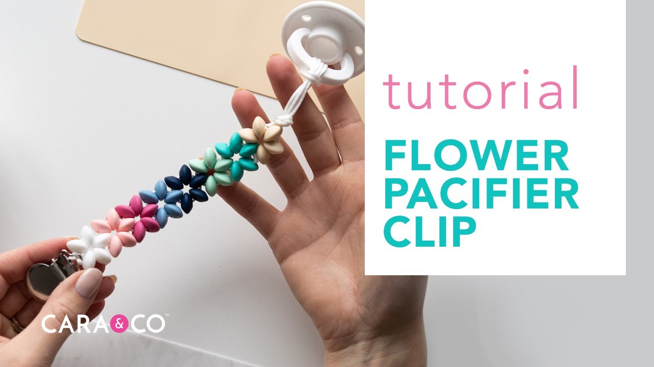 Tutorial - Flower Design Pacifier Clip