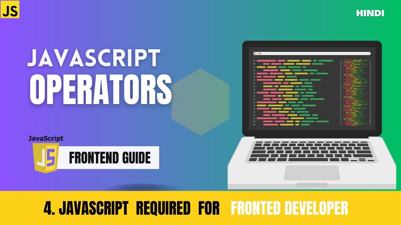 Learn Operators in JavaScript | Become Frontend Developer | JavaScript Tutorial | HTML CSS Website