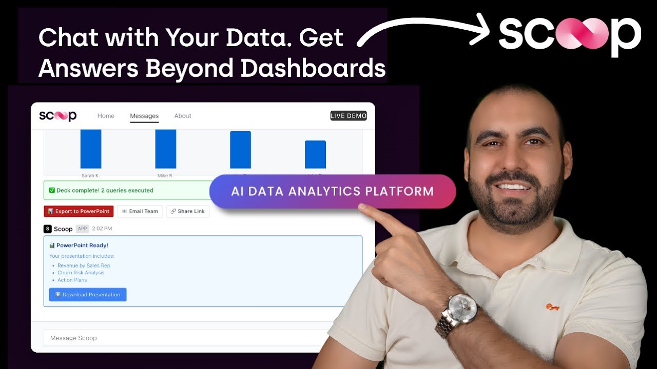Scoop Analytics Deal! Talk to Your Data with AI + White-Label Presentations (AppSumo LTD)
