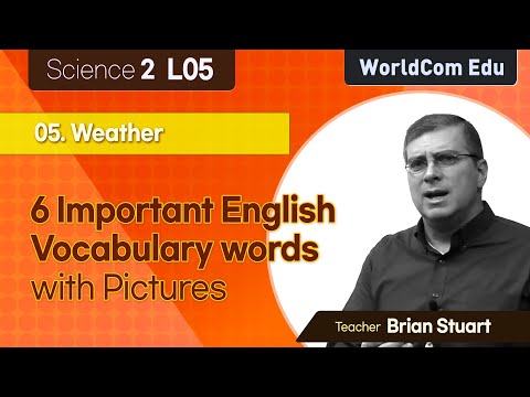 6 Important English Vocabulary Words with pictures I Science 2. L05. Weather