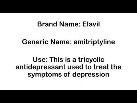 Elavil (amitriptyline) Top 200 Drugs Flashcard with Pronunciation