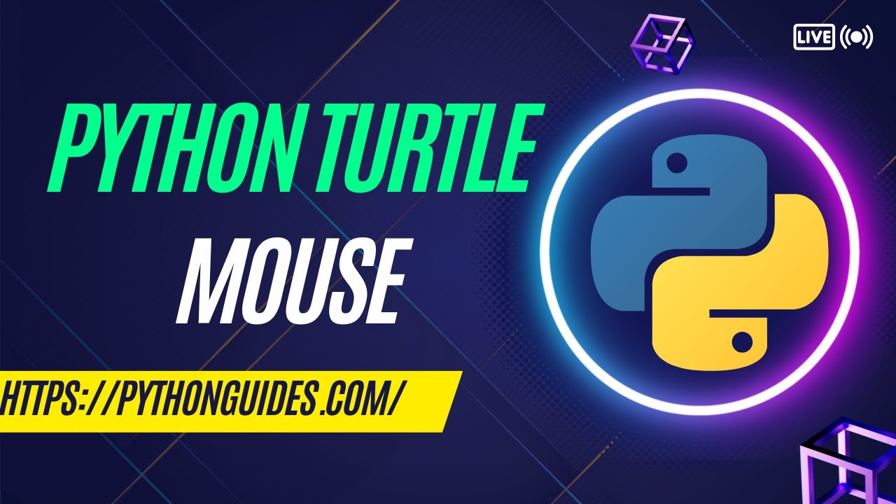 Python Turtle Mouse | How to use mouse in Python Turtle