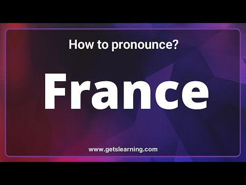 How to pronounce France in English Correctly | Common words
