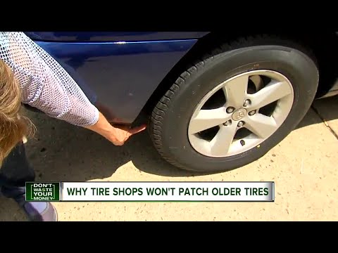 Why tire shops won't patch older tires