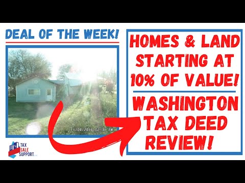 WASHINGTON HOMES & LAND START AT 10% OF VALUE: PRE-SALE REVIEW