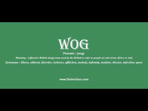 wog: How to pronounce wog with Phonetic and Examples
