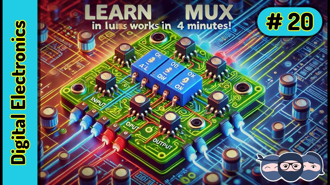 Multiplexers Simplified: Learn How MUX Works in Just 4 Minutes! | Digital Electronics Ep 20
