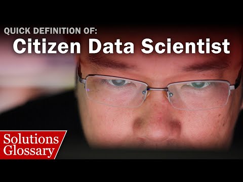 What is a CITIZEN DATA SCIENTIST? | #SolutionsGlossary