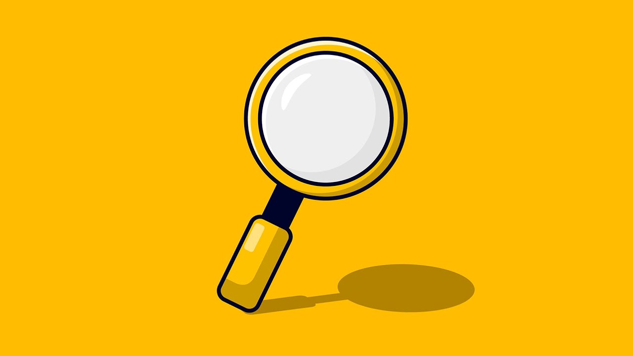 How to Create Magnifying Glass Illustration in Adobe Illustrator CC Tutorial, Bhandari Illustration