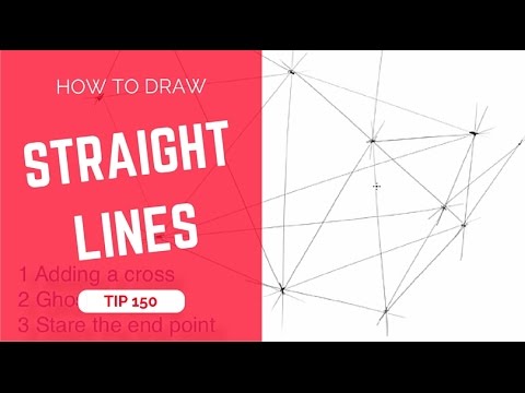 How to draw straight lines without ruler / Design sketching tutorial
