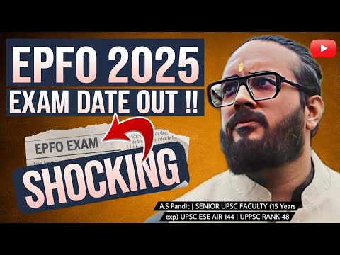 EPFO 2025 Exam Date Out ‼️FINALLY - 60 Days to Study | Best Books to Prepare | EPFO Notification