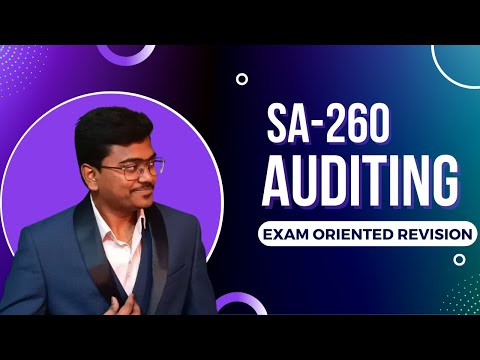 SA 260 Communication with those charges with Governance ||CA Final & Intermediate auditing Standards