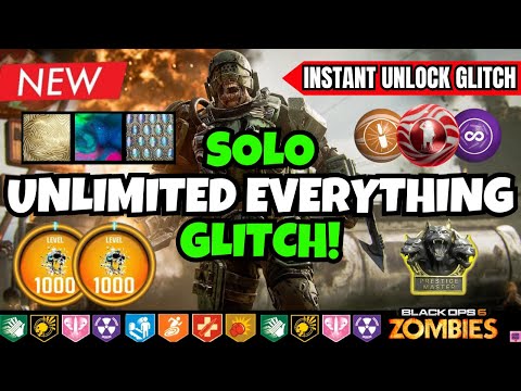 NEW Solo Unlimited EVERYTHING Glitch BO6 (+ BEST SOLO UNLIMITED XP GLITCH & MORE) BO6 ZOMBIES GLITCH