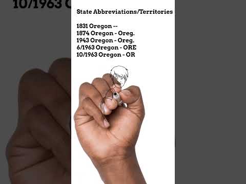 State Abbreviations - Oregon