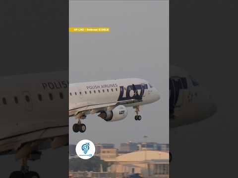 SP-LND Embraer e195lr Polish Arlines LOT #chopinaiport #airbus #lot #shorts #planespotting #aviation