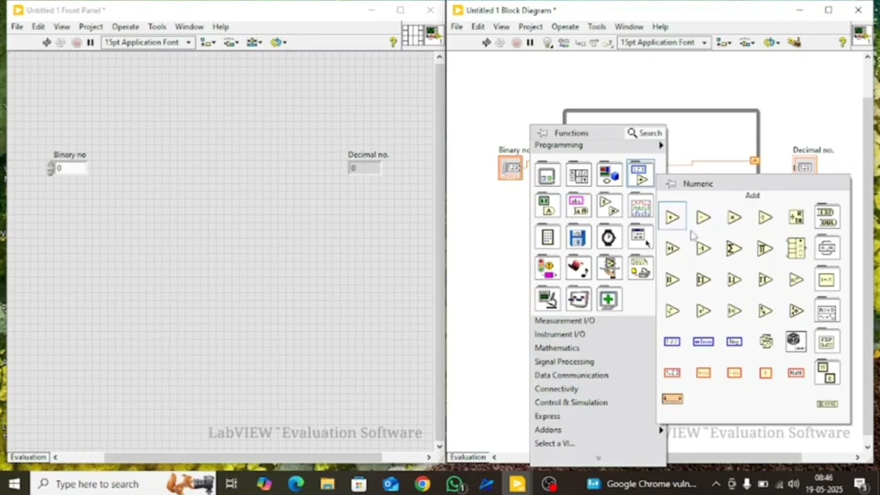 Conversion of binary to decimal in Labview