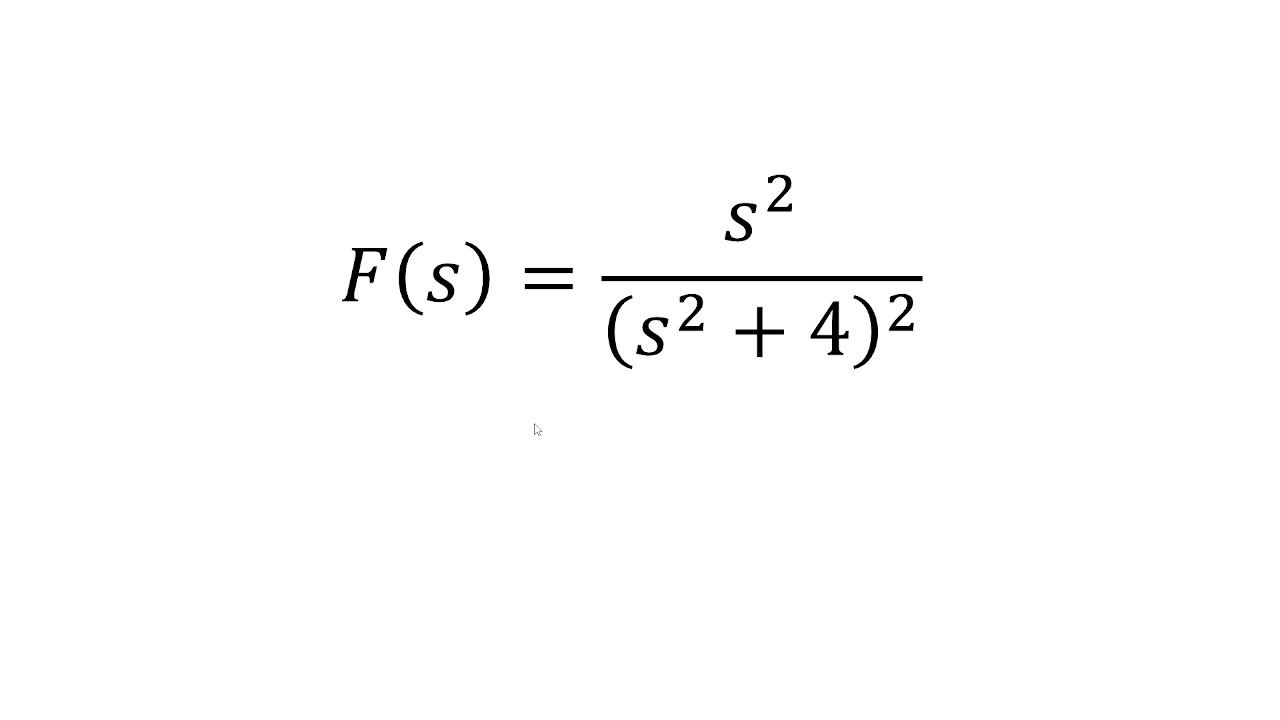 Find Inverse Laplace Transform using Convolution Theorem of s^2/(s^2+4)^2